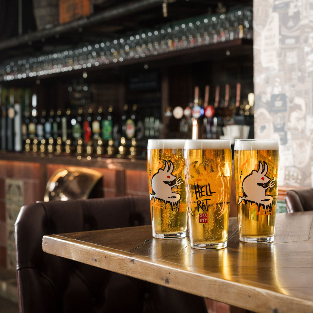 HELL RAT PINT GLASS – Ossett Brewery